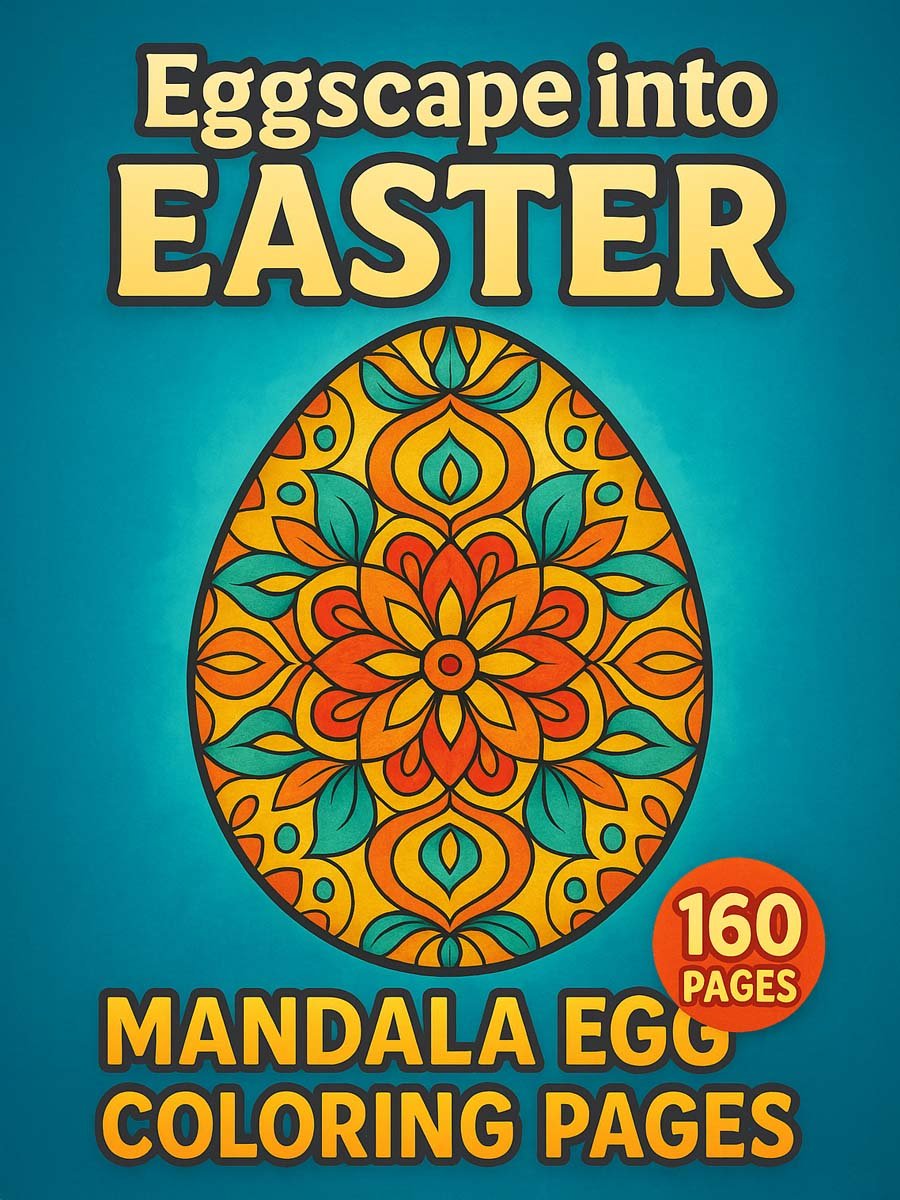 Eggscape into Easter – 160 Mandala Easter Egg Pages - Smart Kid Printables