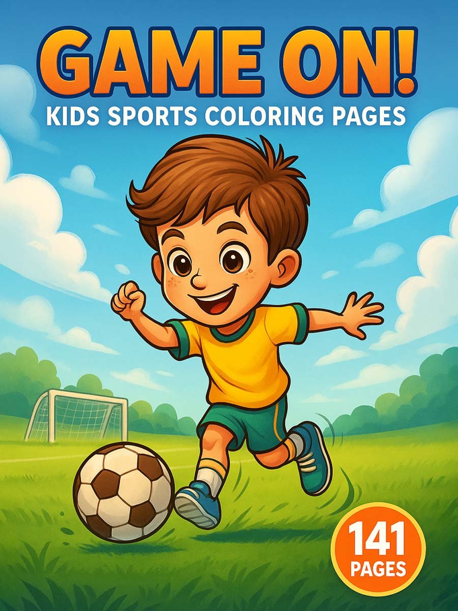 Game On! – 141 Sports & Activities Coloring Pages for Kids - Smart Kid ...