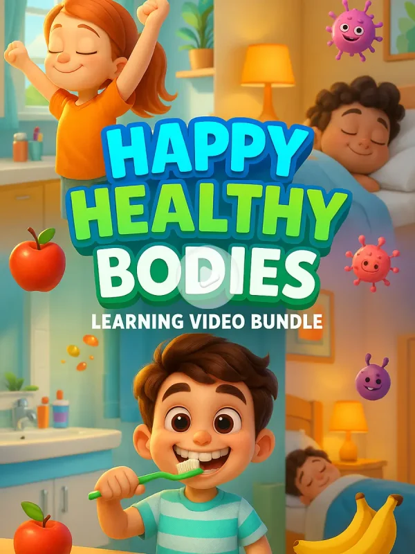 Happy Healthy Bodies - Learning Video Bundle - Smart Kid Printables