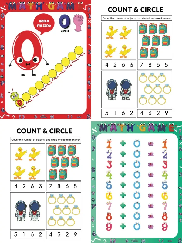 Preschool Number Game Bundle – 1170 Pages of Early Math Fun - Smart Kid ...