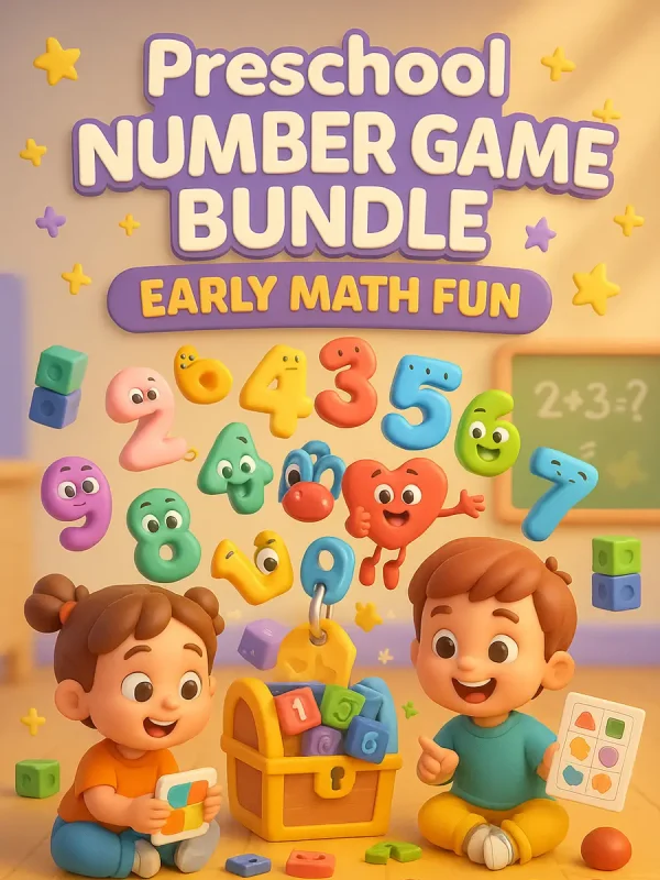 Preschool Number Game Bundle – 1170 Pages of Early Math Fun - Smart Kid ...